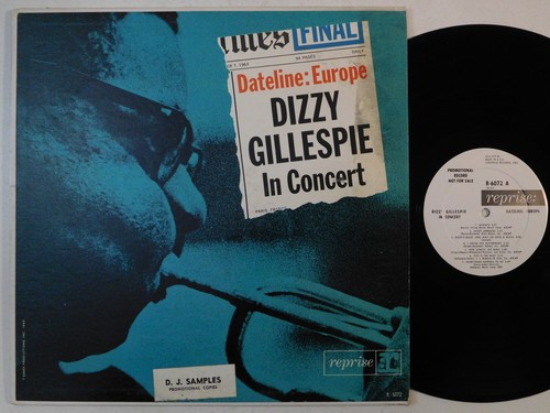 DIZZY GILLESPIE In Concert Dateline: Europe REPRISE LP mono promo EX dg ...
