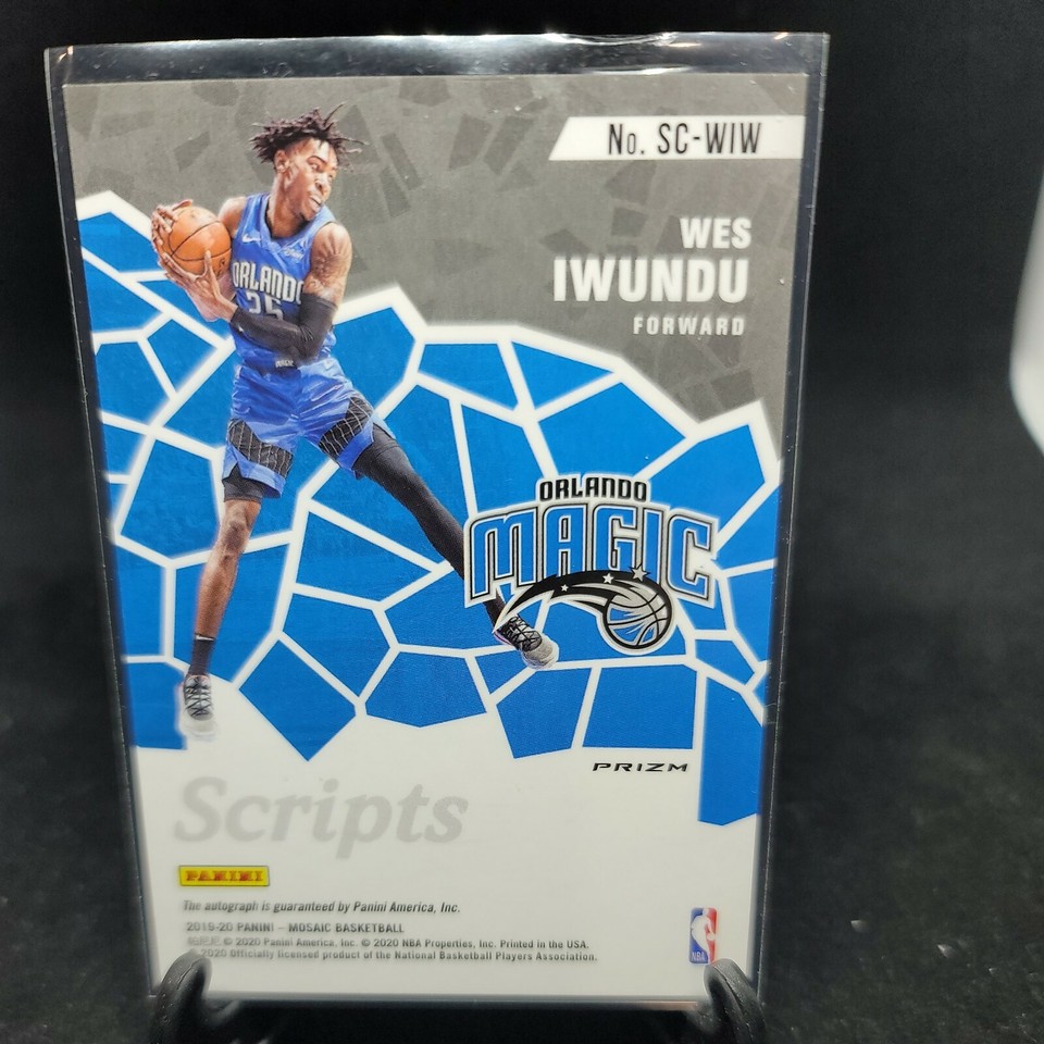 F96640 2019-20 Panini Mosaic Scripts #56 Wes Iwundu Orlando Magic | eBay