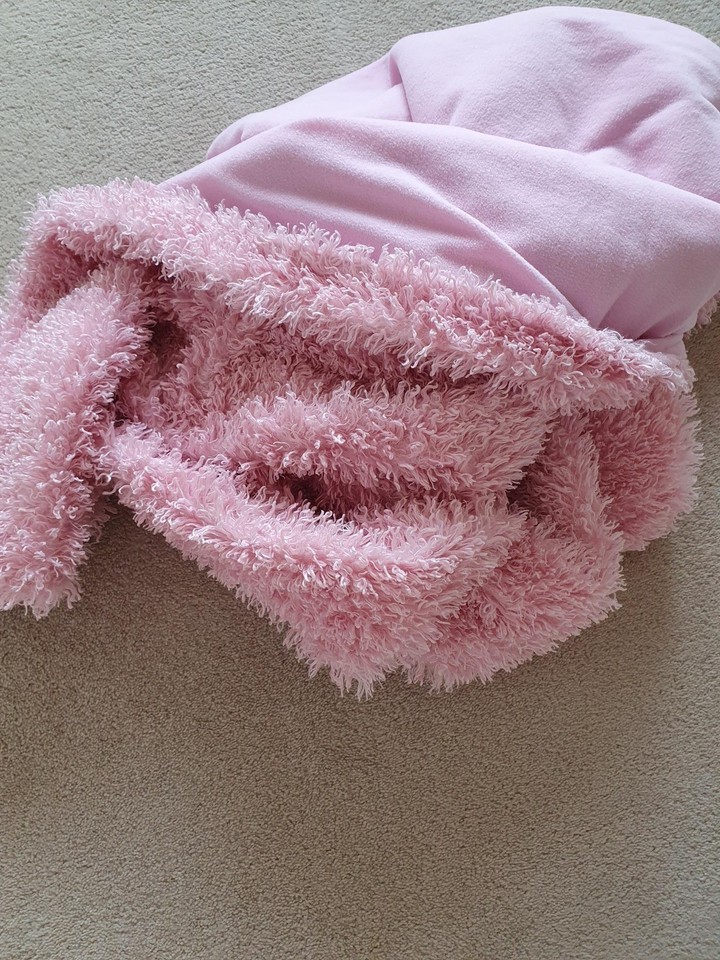 Pink Fluffy Throw | eBay UK