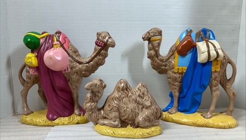 VTG Atlantic Mold FM Nativity Set of 3 Pieces Camels Ceramic Hand ...
