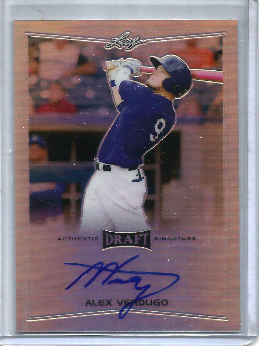 Alex Verdugo 2016 Leaf Draft Refractor Autograph | eBay