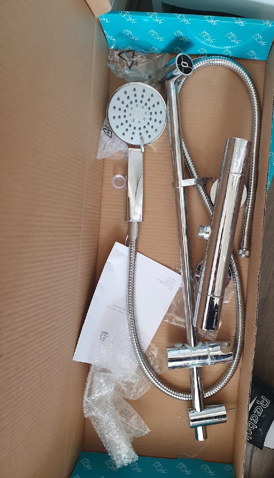 Aqualisa shower head and riser rail kit chrome COLLECTION ONLY | eBay UK