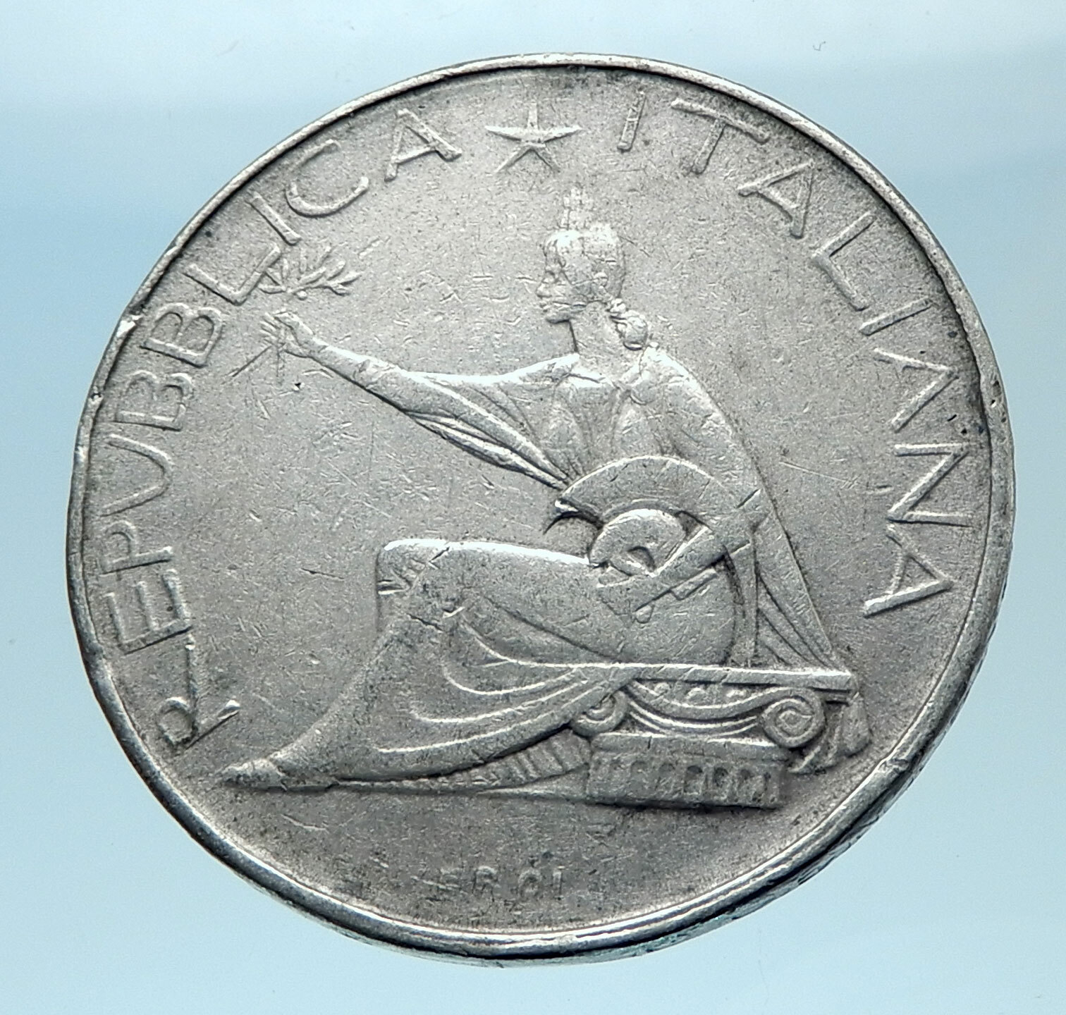 1961 ITALY Silver 500 Lire Coin ITALIAN UNIFICATION Rome Capital ...