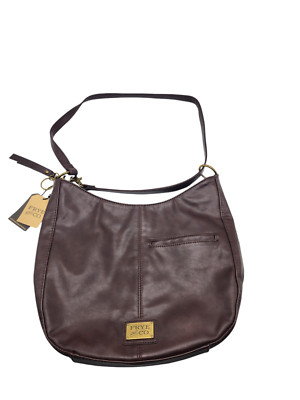 Frye and Co. Brown Core Hobo Medium Faux Leather Purse Handbag MSRP $70 ...