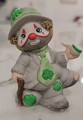 Irish Clown Figurine (ENESCO) 2” 1990 | eBay