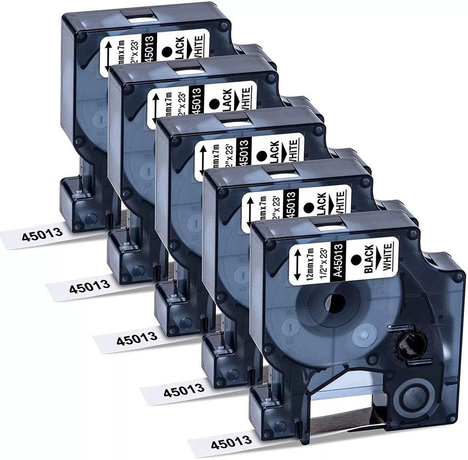 Dymo D1 45013 Label Tape 40913 45010 45018 9/12mm for Dymo Label ...