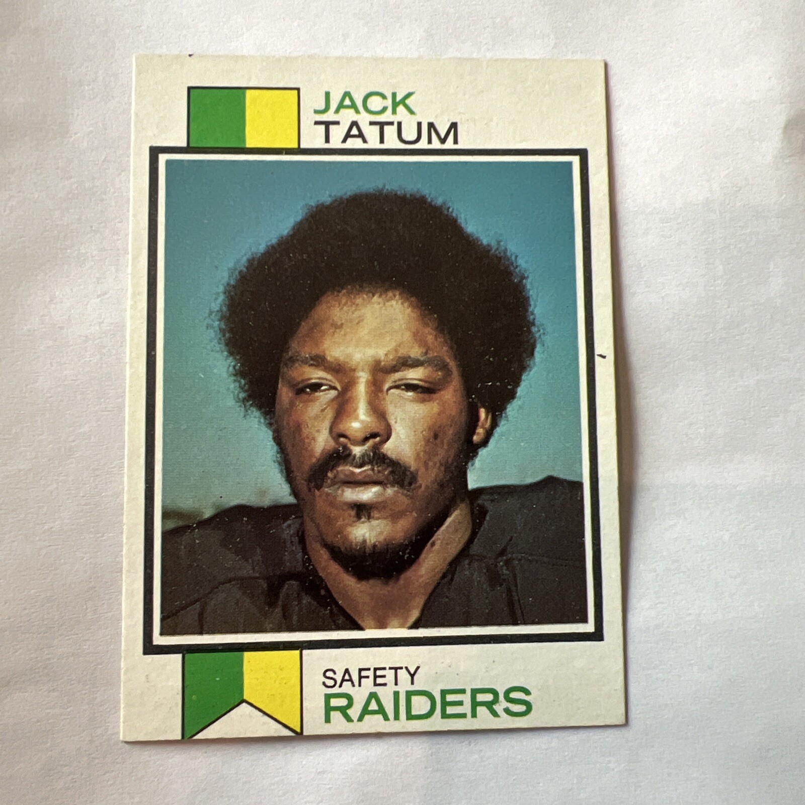 1973 Topps Jack Tatum Rookie #288 football card Oakland Raiders | eBay