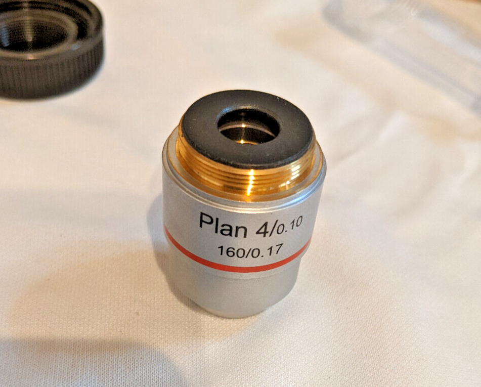 4x Microscope Objective Plan 4/0.10 160/0.17 | eBay
