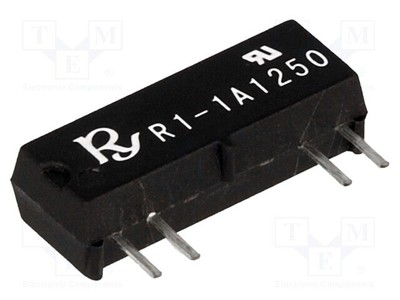Relais: Reed 1A Uspule : 12VDC max.250VDC 10VA 144mW R1-1A1250 ...
