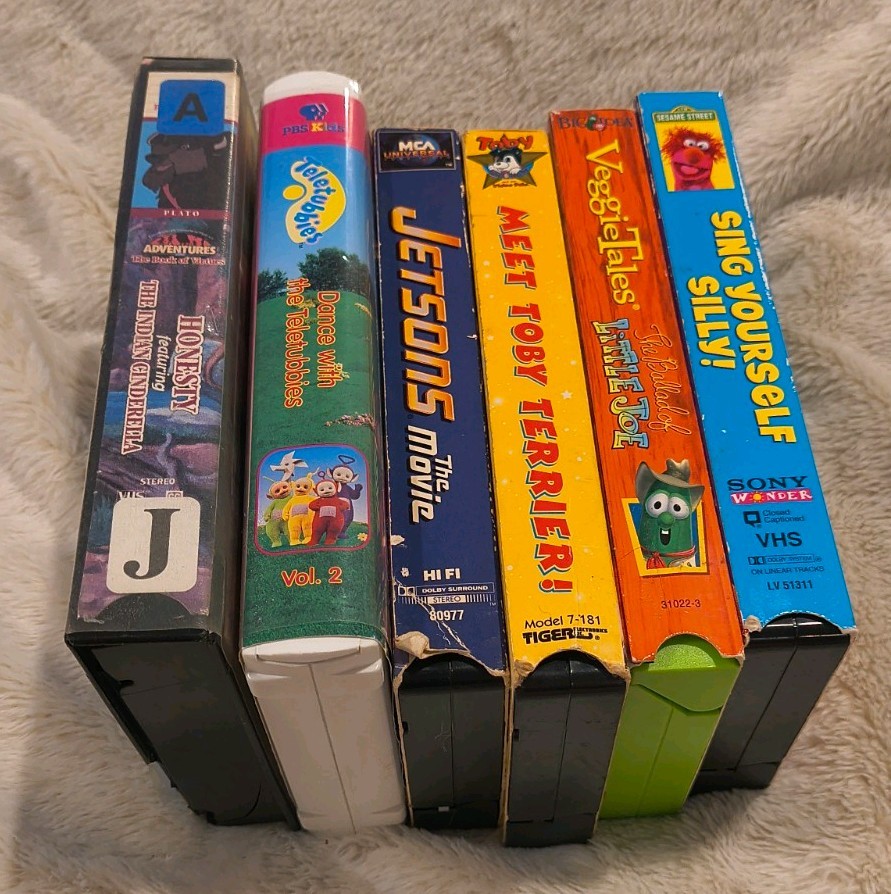 Tested/VG+ Lot of (6) Vintage 80s-90s CLASSIC & Niche Kid's Cartoon VHS ...