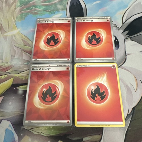 Pokémon TCG 200 Fire Energy Card Lot - MINT Bulk for Deck Building ...
