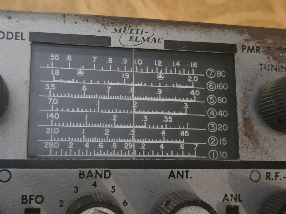 Vtg. Amateur Receiver Multi-Elmac pmr-7 untested | eBay