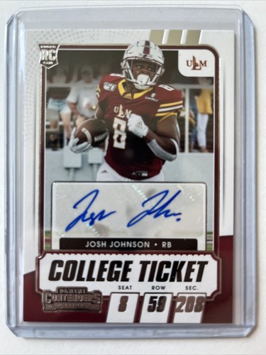 2021 CONTENDERS AUTO AUTOGRAPH JOSH JOHNSON ROOKIE CARD ULM | eBay
