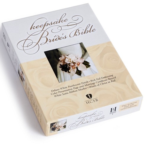Keepsake Bride's Bible White Satin Gold Page Edging BRAND NEW in Shrink ...