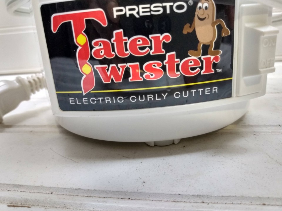 Presto Tater Twister Electric Veggie Fruit Spiralizer Curly Fry Cutter ...