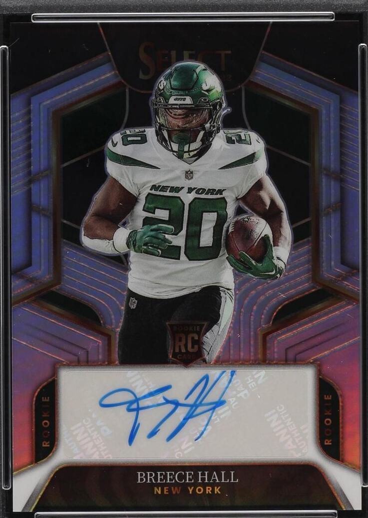 2022 Panini Select - Rookie Signatures Breece Hall #RS-BH Silver Prizm ...