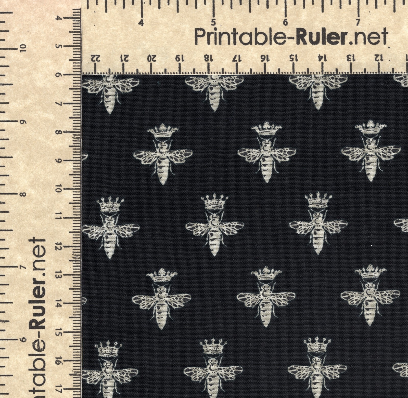 Honey Bees Print Fabric 1 YD RJR Fabrics Queen Bees 100% Cotton OOP ...