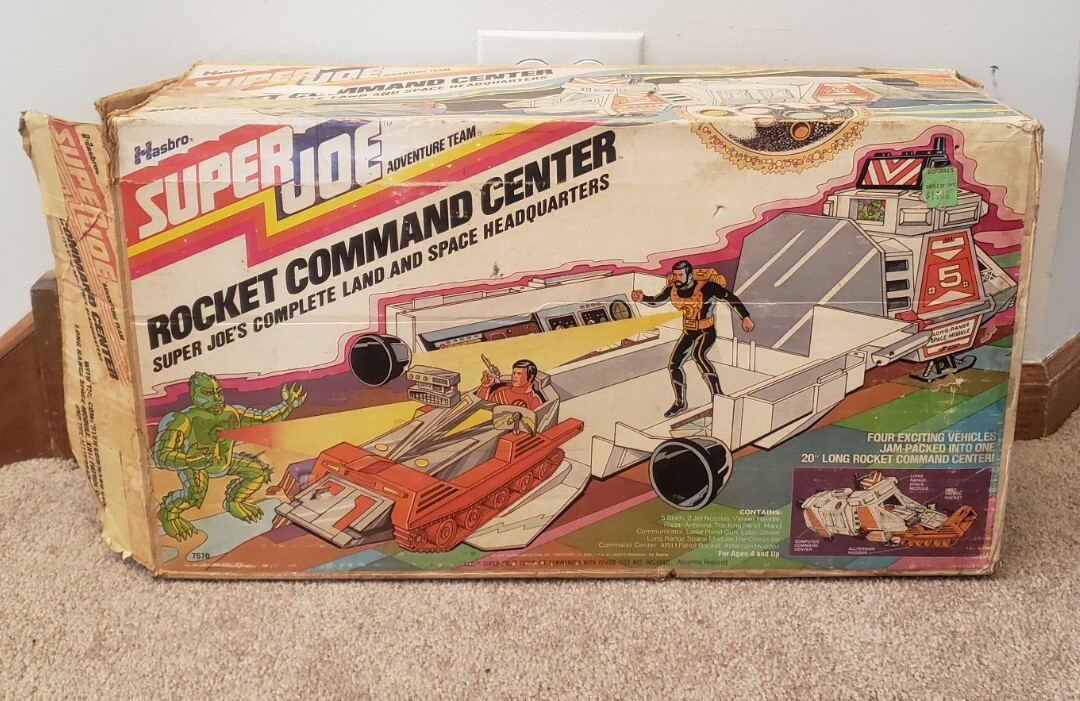 Vintage 1977 Hasbro/GI JOE SUPERJOE/Rocket Command Center W/ Box ...