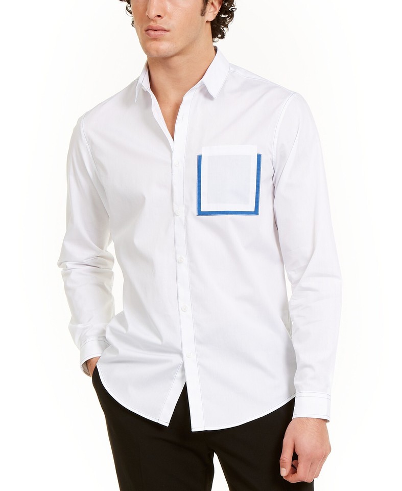 INC International Concepts INC Men's Contrast Pocket Shirt | eBay