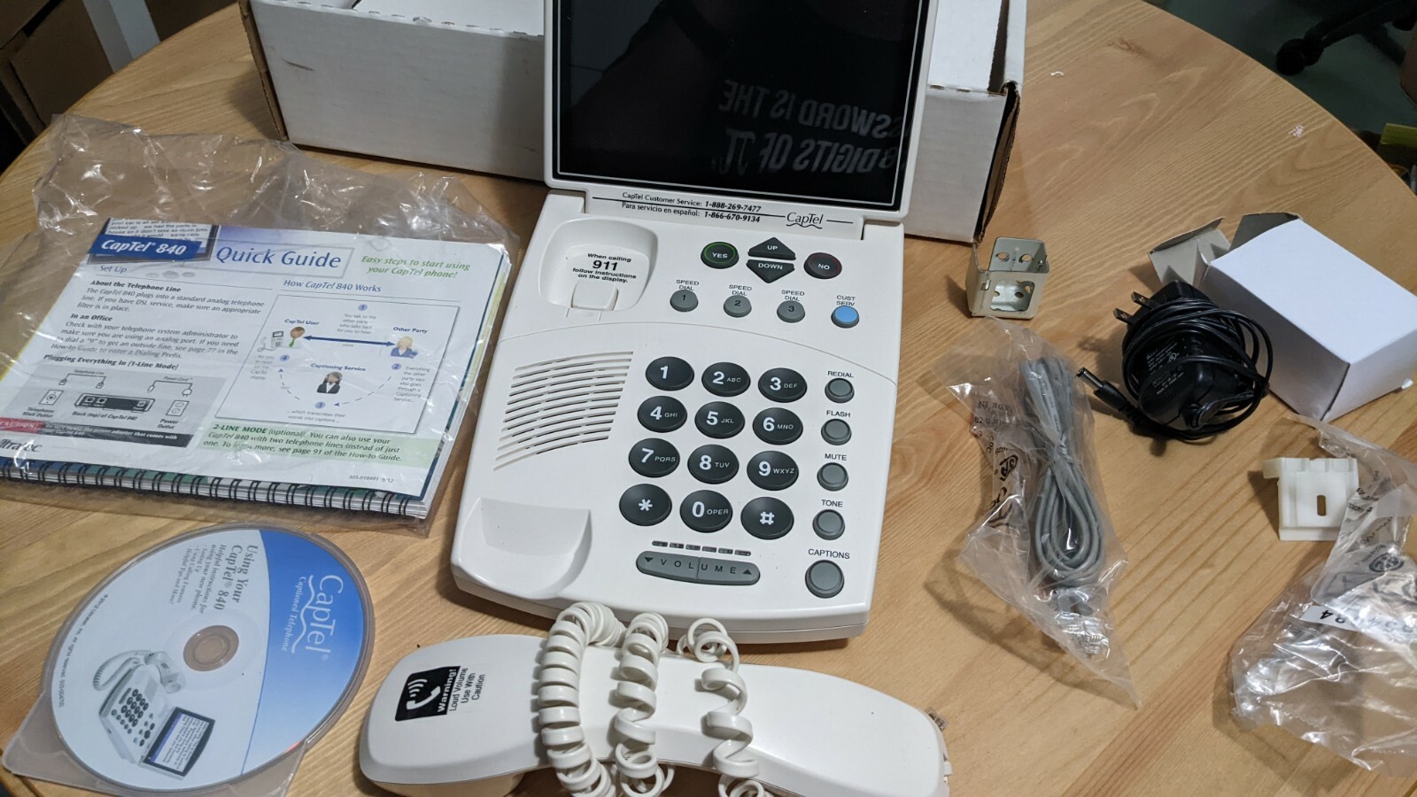 Captel Model 840 Telephone Closed Caption for the Hearing Impaired | eBay
