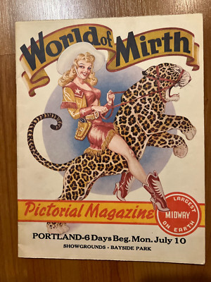 1950 World of Mirth, Largest Midway on Earth magazine | eBay
