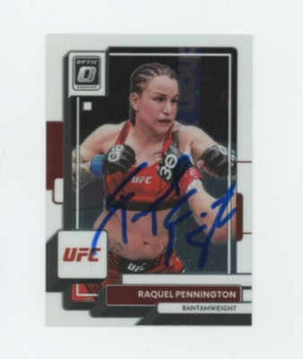 RAQUEL PENNINGTON AUTO 2023 Panini Donruss Optic #20 UFC Beckett BAS ...