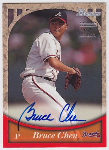 1999 Bowman Autographs - Bruce Chen - $62 - Atlanta Braves - NrMt+ | eBay