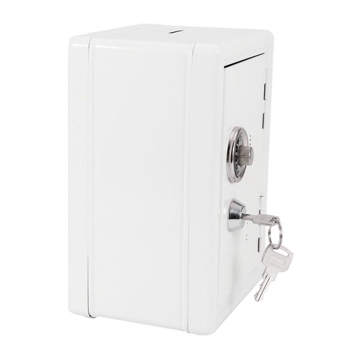 White Kids Learning Toy Money Box Password Cash Coins Saving Safe Box ...