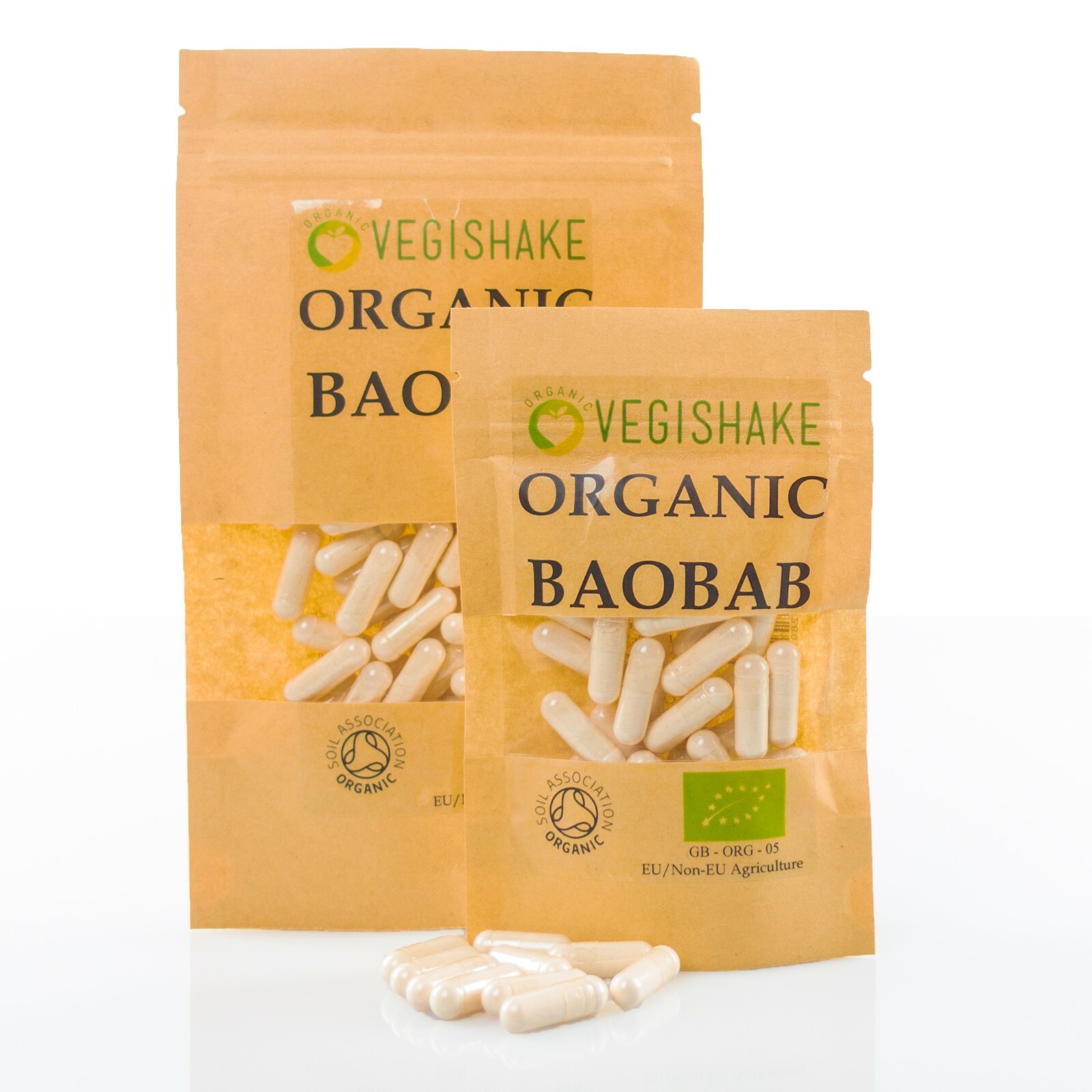 Organic Baobab Capsules Vegan HPMC Capsules High Grade Nutrition Kosher ...