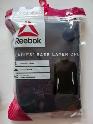 Reebok NWT Large Base Layer Crew Neck Long Sleeve grey | eBay