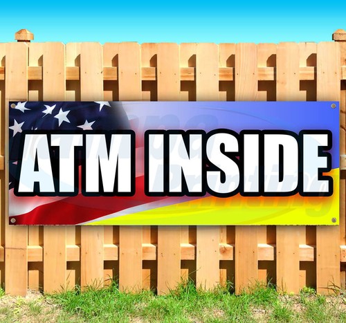 ATM INSIDE Advertising Vinyl Banner Flag Sign Many Sizes Available USA ...