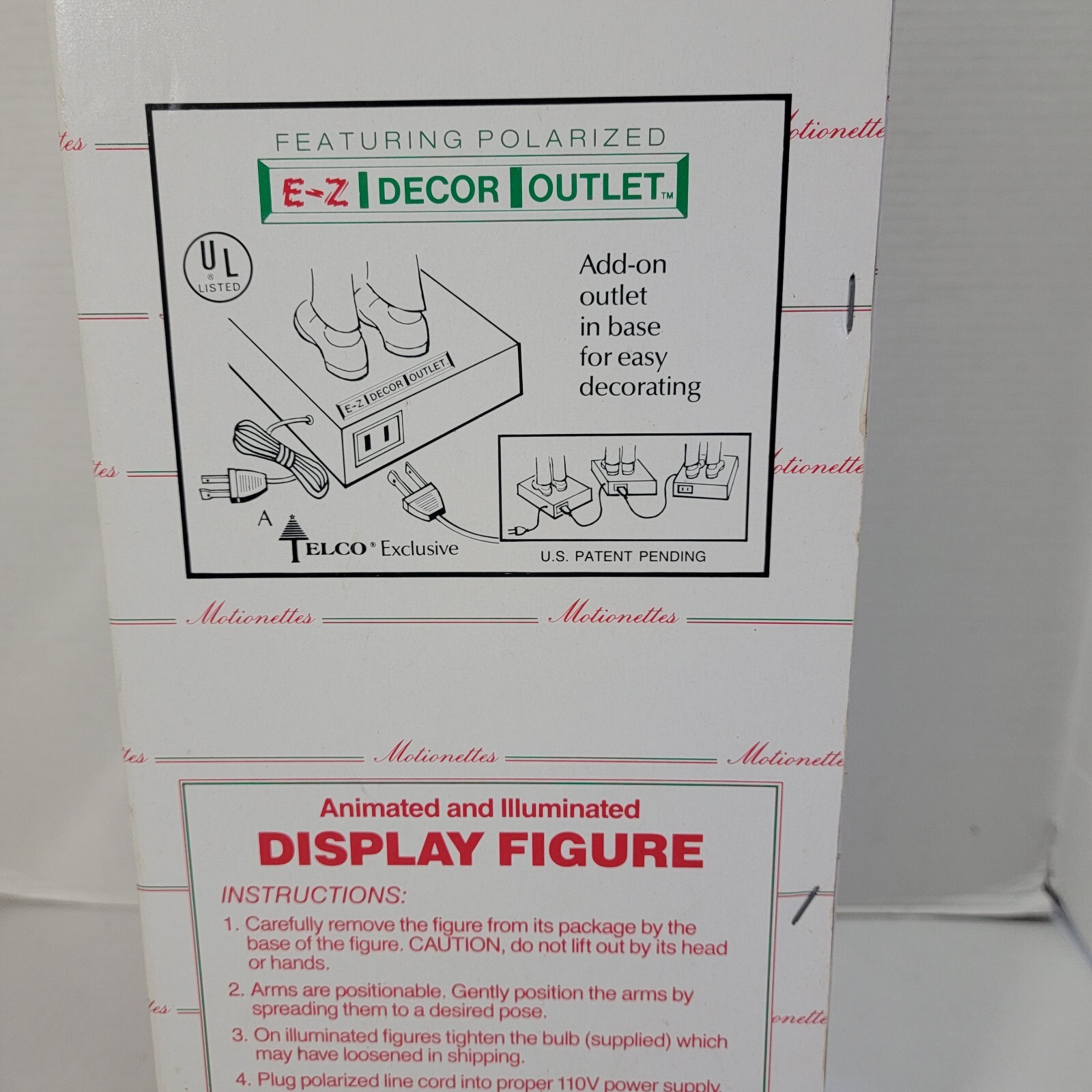 Motion-ette Animated Telco Christmas Holiday Elf Helper, Vintage, Box ...