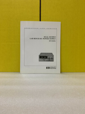HP Dual Output Lab Bench DC Power Supply E3620A Operating & Service ...