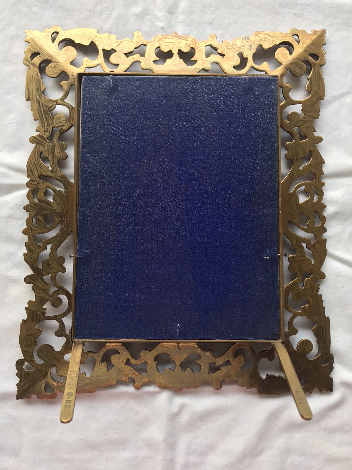 Vintage Ornate Brass/Metal Heavy Picture Frame | eBay