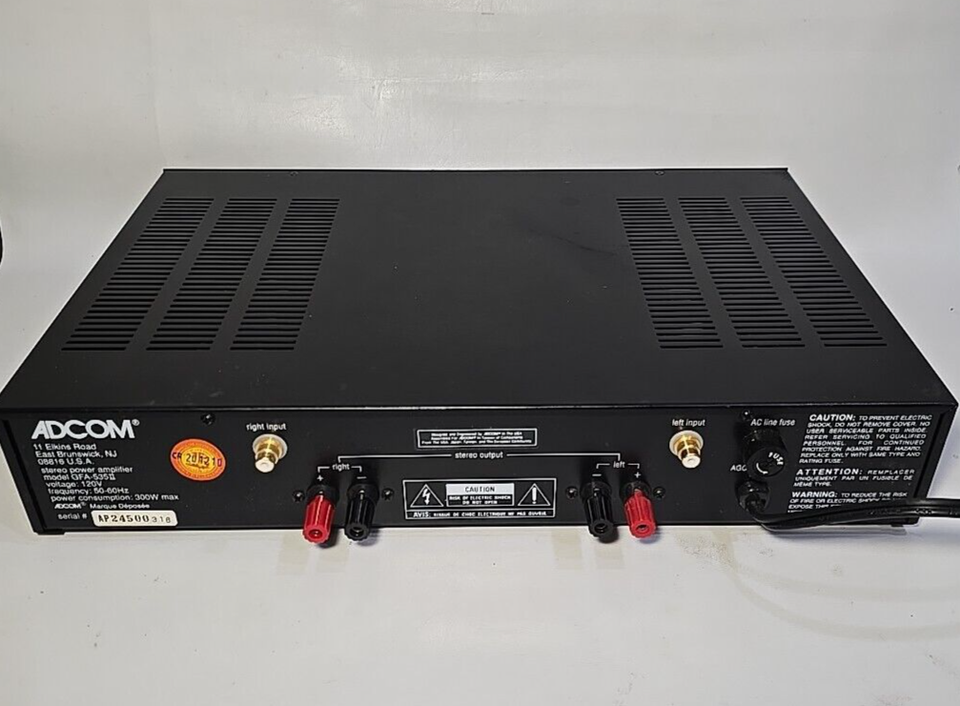 💥 Adcom GFA-535 II Stereo Power Amplifier High Current Vintage Audio ...