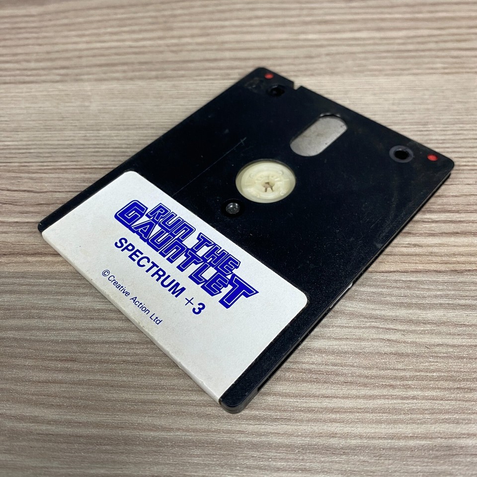 UNTESTED RUN THE GAUNTLET SINCLAIR ZX SPECTRUM +3 FLOPPY DISC GAME ...