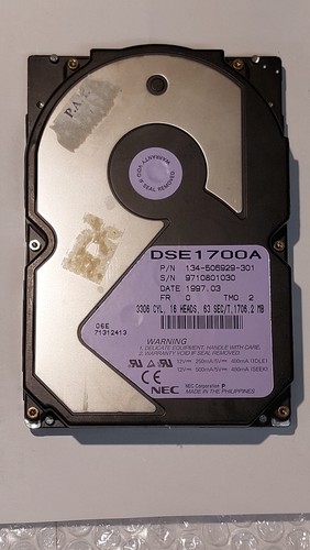 NEC DSE1700A IDE Hard Drive 1.7GB P/N: 134-506929-301 | eBay Australia