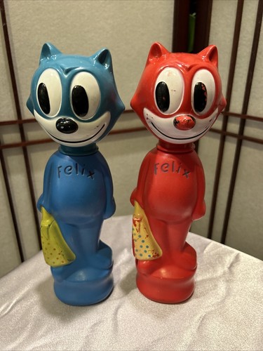 Vintage Set Of 2 Felix The Cat Soaky Bubble Bath Bottle(Empty) | eBay