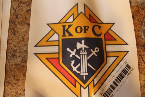 KNIGHTS OF COLUMBUS STICKER 6x6 | eBay