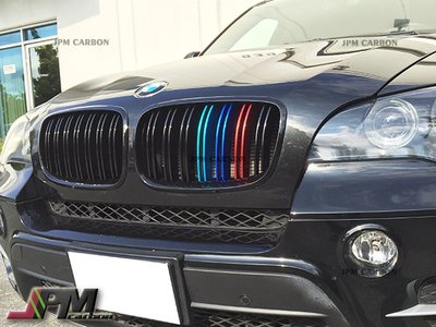 07-13 BMW E70 E71 X5 X6 SUV M Style Gloss Black M Tri Metal Color Front ...