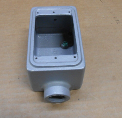 1 NEW APPLETON FD-1-75 3/4" CAST DEVICE BOX SINGLE GANG DEEP TYPE FDE ...