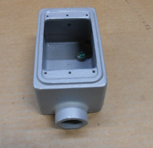 1 NEW APPLETON FD-1-75 3/4" CAST DEVICE BOX SINGLE GANG DEEP TYPE FDE ...