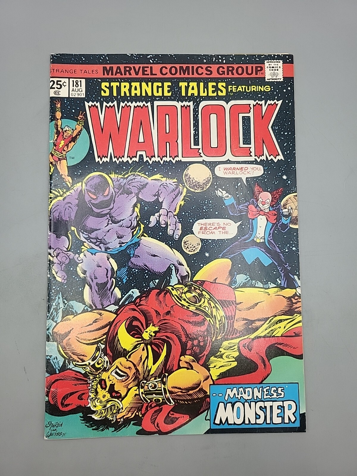 Strange Tales 181 1st full app GAMORA Warlock Jim Starlin 1975 Marvel ...