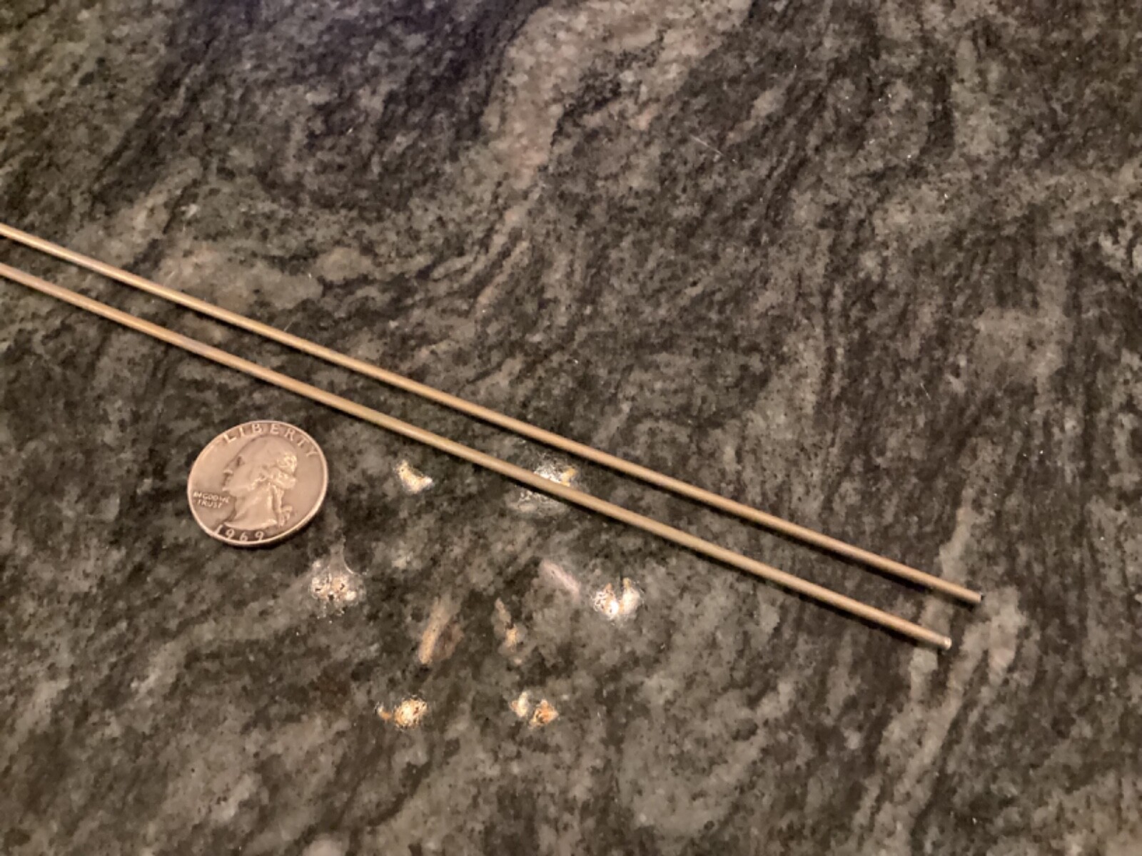 stainless steel 0.088 inch hinge pin stock 4 feet cut in 2 military ...