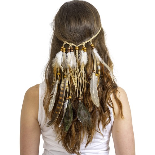 Indian Feather Headband Accessories - Native American Tribal Costume Head Dress | eBay