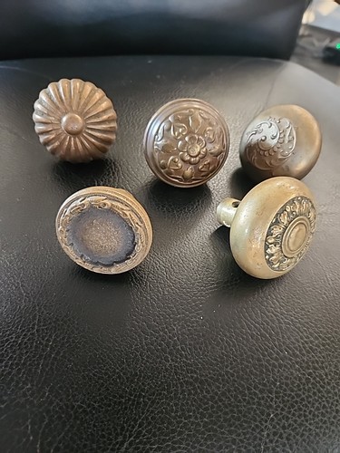 Collector / Mixed Lot of 5 Vintage Ornate Victorian Brass/Bronze Door Knobs | eBay