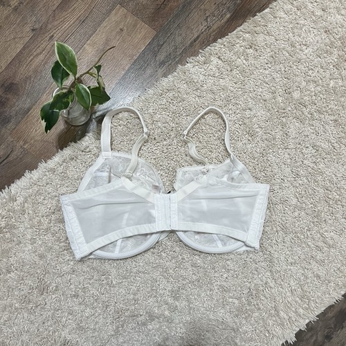 Cacique Lane Bryant Size 40G White Lace Unlined Full Coverage Underwire ...