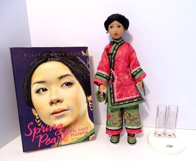 American Girl of Many Lands Spring Pearl Doll with Doll Stand & Book ...