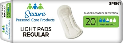 Secure Light Pads, 4" X 10.75" Long Regular 1 Pack of 20 | eBay