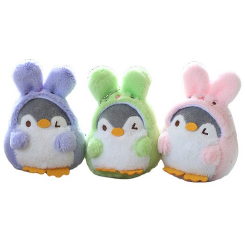 Cartoon Cute Penguin Keychain Pendant Soft Plush Bag Decoration ...